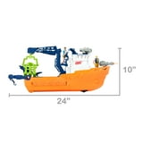 Kid Connection Jumbo Shark Exploration Boat Vehicle Playset, 81 Pieces ...