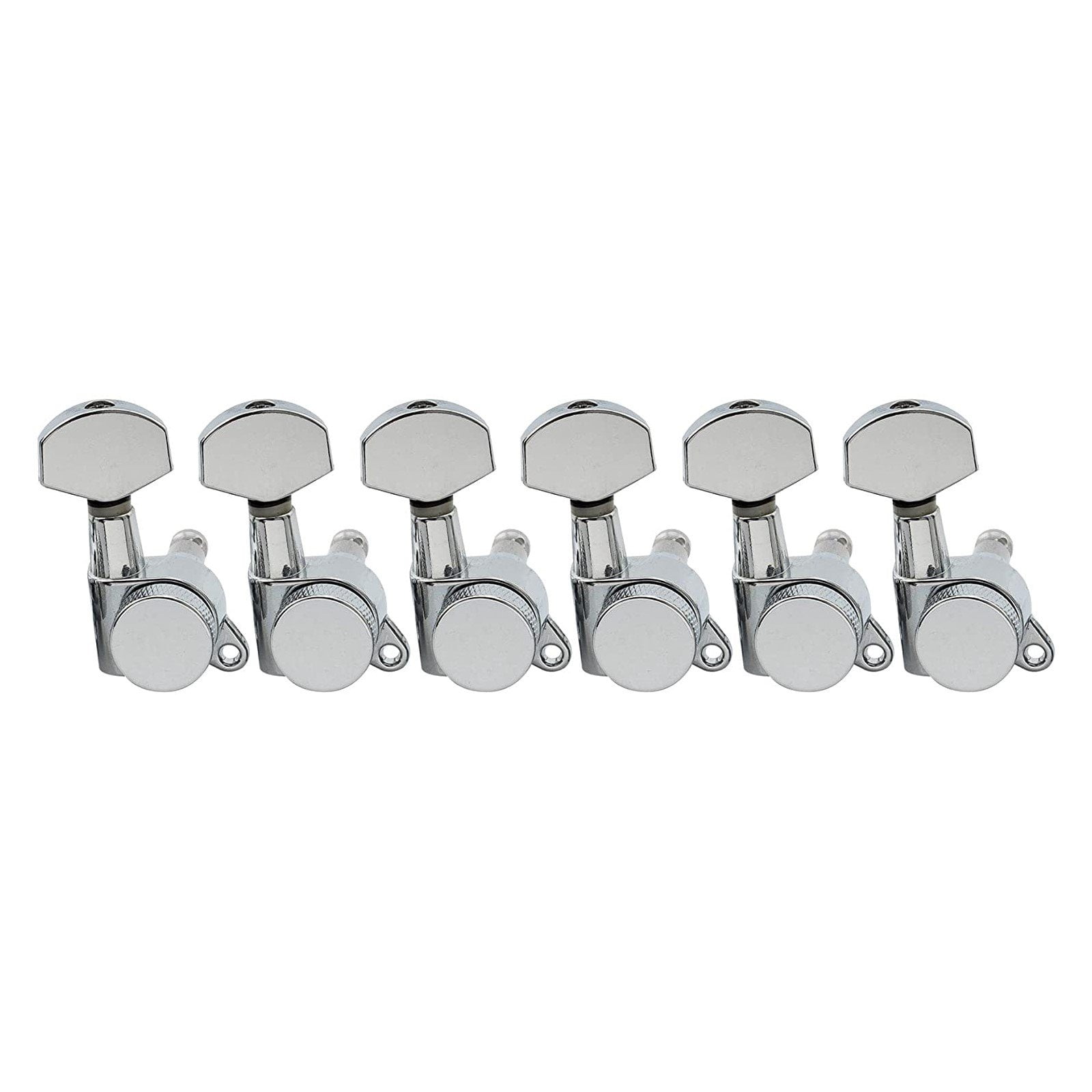 Strat Guitar Locking Tuning Pegs 6 in line Right Tuners Chrome for ...