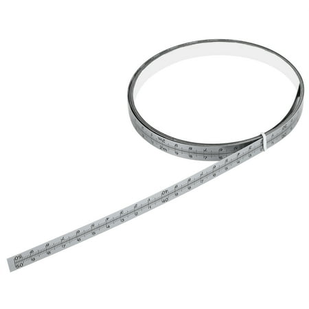Metal Ruler, Built-in Adhesive Not Rust Stainless Steel Ruler, Metric ...