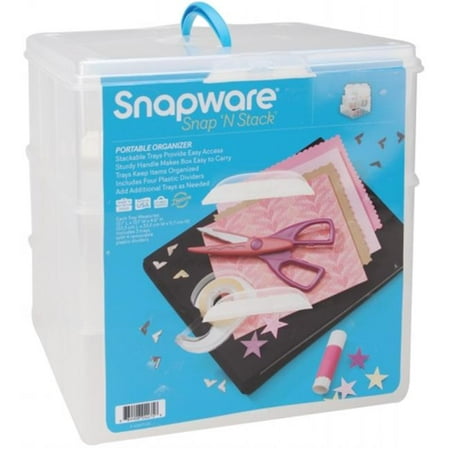 Snapware SNS6039 Snap 'n Stack Craft Organizer Large Square | Walmart ...