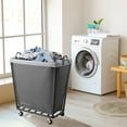 Dryser, Large Commercial Heavy-Duty Laundry Hamper, 320L, Gray ...
