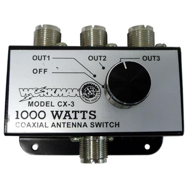 Twinpoint CX3 1000 Watt 3 Position Coaxial Antenna Switch - Walmart.com