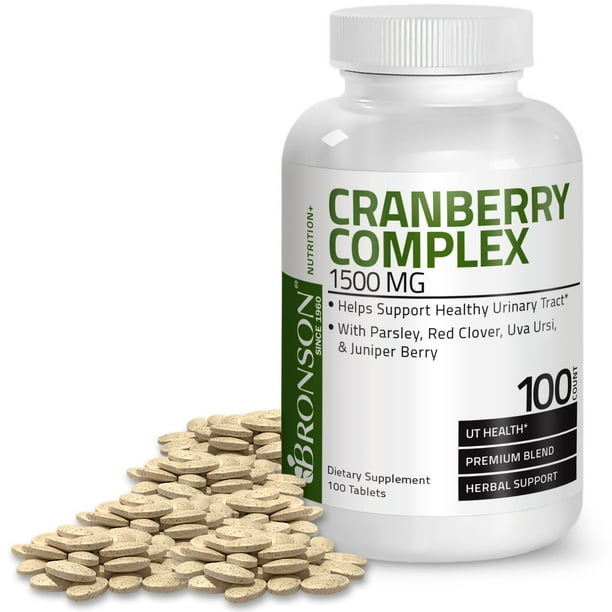 Bronson Cranberry Complex 1500 mg, 100 Tablets - Walmart.com