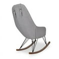 Mid-Century Modern Jayce Gray Rocking Chair - Walmart.com