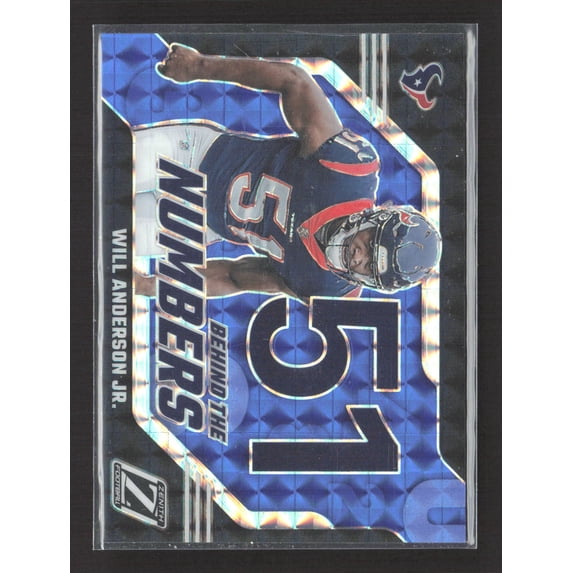 2023 Panini Zenith Behind the Numbers Will Anderson Jr. #28 Blue ...