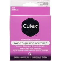 Cutex Nourishing Fingernail Care Swipe and Go Nail Polish Remover Pads ...