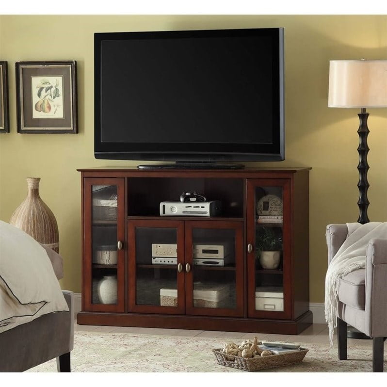 Pemberly Row 52" TV Stand in Espresso - Walmart.com