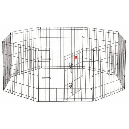 Exercise Pen with Stakes, Black - 24 in. - Walmart.ca