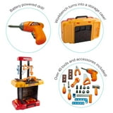 40-Piece Kids' Tool Set with Portable Workbench, Realistic Tools ...