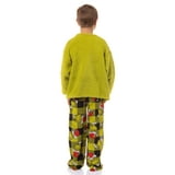 Dr. Seuss The Grinch Santa Plaid Plush Fleece Pajama Sleep Set ...