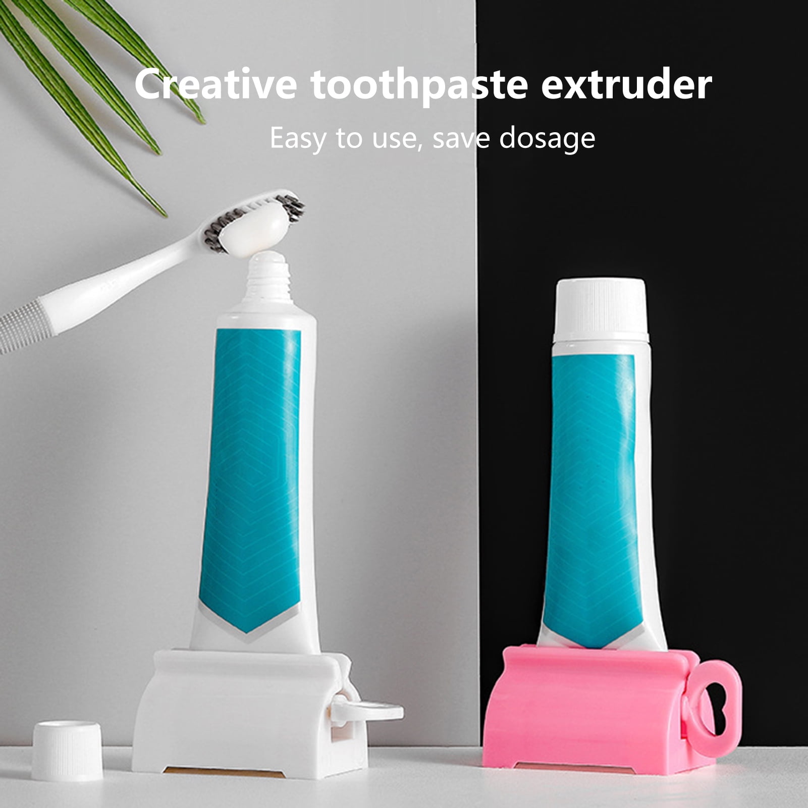 Naturegr Toothpaste Squeezer Rotary Rod Labor-saving ABS Manual Lazy ...