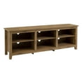 Woven Paths Open Storage TV Stand for TVs up to 80", Barnwood - Walmart.com
