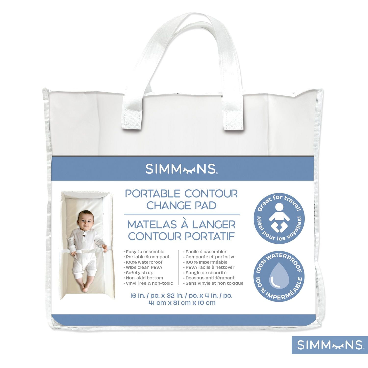 Click here for Simmons Portable Baby Change Pad White prices