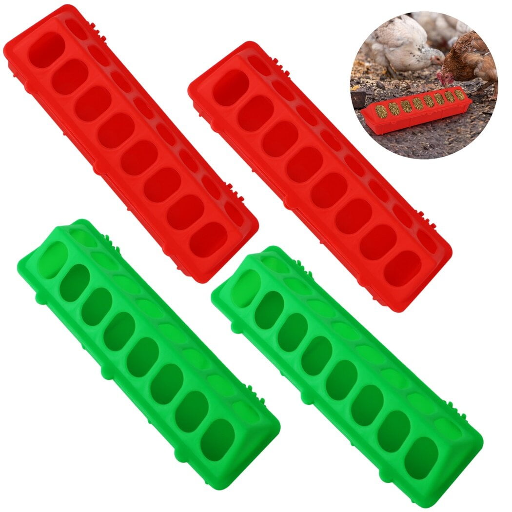 Comederos para aves de corral con tapa abatible de plástico, comederos ...