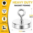 DIYMAG Neodymium Fishing Magnets, 1000lbs (453KG) Pulling Force Rare ...