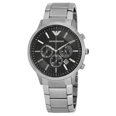 Emporio Armani Black Stainless Steel Chronograph Men's Watch, AR2485 ...
