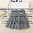 Gamivast Plaid Uniform Skirts for Girls Cute Elastic Waist Pleated ...