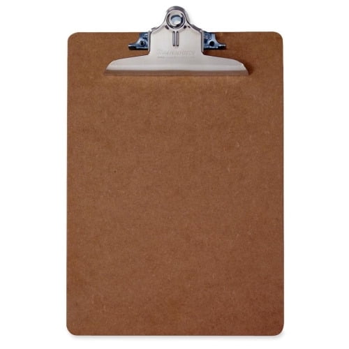 Saunders Brown Hardboard Clipboards 1" Clip Capacity - 8 1/2" x 11 ...