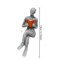 Aufmer Abstract Letter Shape Resin Reading Figure Ornament Vivid ...