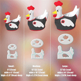 Chicken Basket Template Set, Chick Storage Basket Template Cutting ...