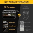 Reptile PC Terrarium,Tarantula Enclosure,Spider Tank Starter Kit ...