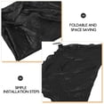 IBASETOY Trampoline Sun Shade Cover Easy Install Foldable Black PP for ...