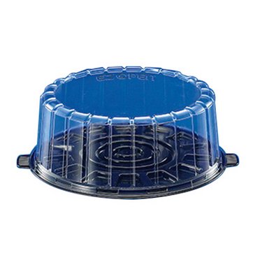 Pactiv PWP APET Plastic Cake Container Black/Clear, 7.75" Diameter ...
