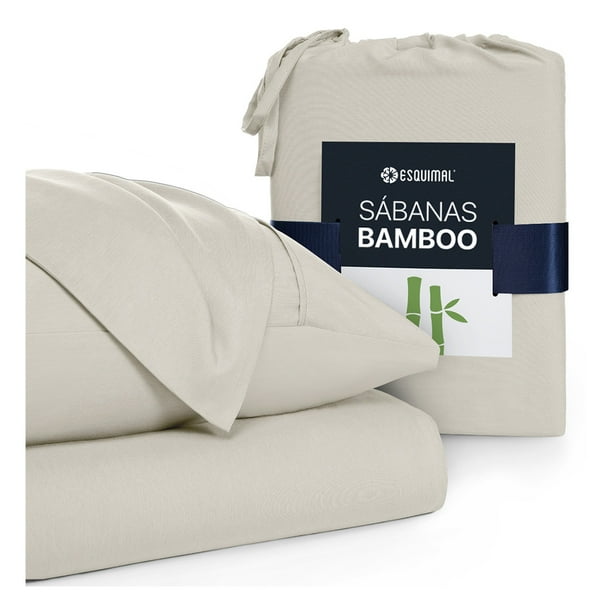 Juego de Sábanas de Bambú Ultra Suaves, Frescas, Hipoalergénicas ...