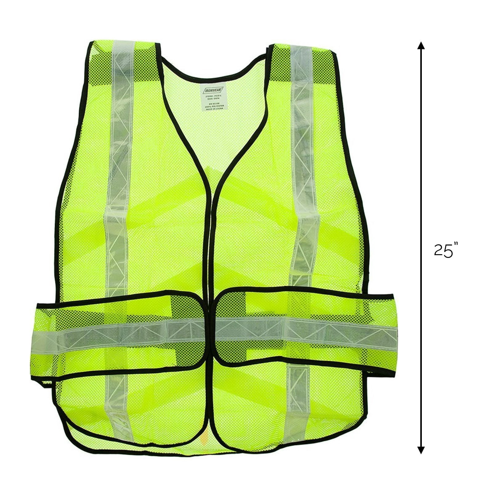 ASR Outdoor Universal Fit Safety Vest High Visibility Lime Green ...
