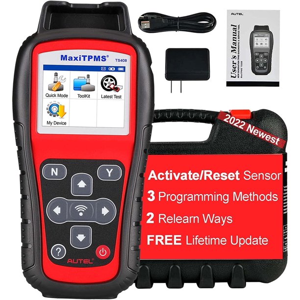Autel MaxiTPMS TS408 TPMS Relearn and Reset Tool Program MX Sensor CheckRemove DTCs Quick and ...