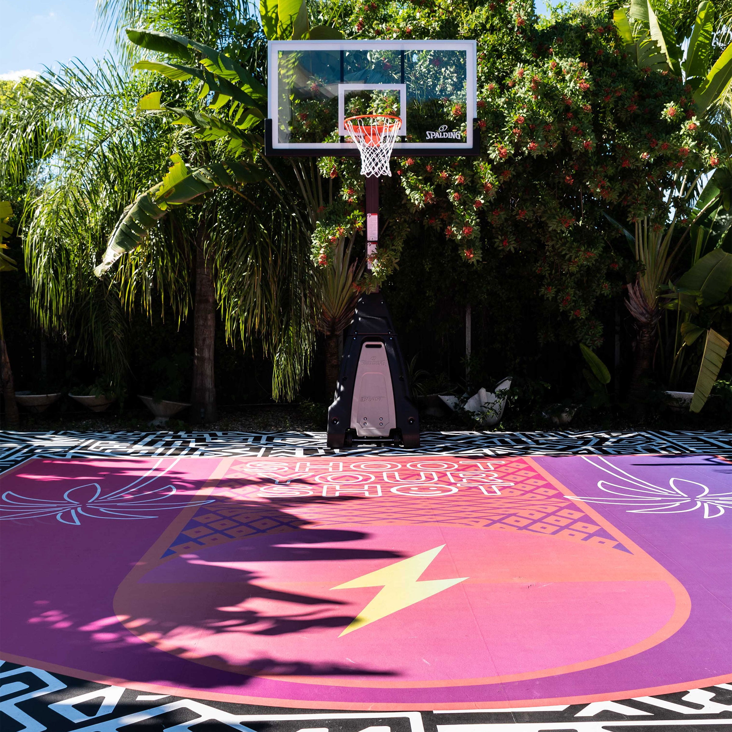 Buy Spalding the Beast 72 In. Acrylic Portable Basketball Hoop System ...