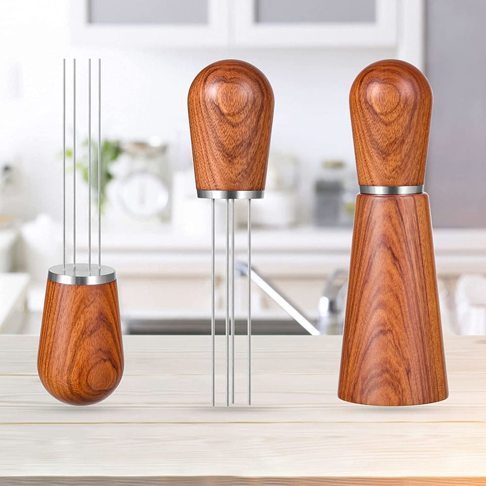 Coffee Stirring Tool for Espresso Distribution Natural Wood Handle and ...