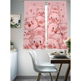 Cute Pink Pigs Sheer Curtains for Living Room Bedroom Animals Cartoon ...