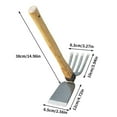 COM1950s Stainless Steel Garden Hoe,Triangular Head Weeding Tool for ...