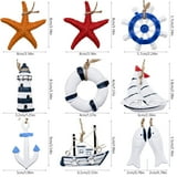 9pcs Nautical Marine Decoration Kit Small Pendant Decoration Home Wall ...