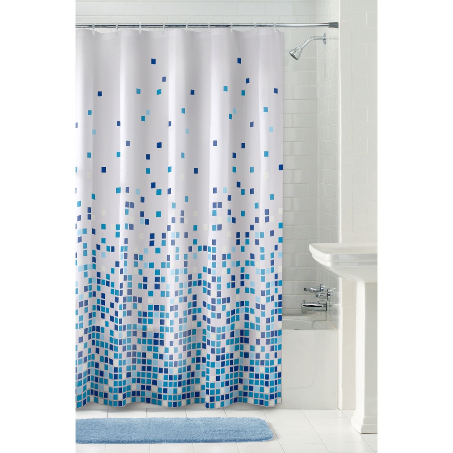 Click here for Mainstays Geo Matrix Peva Shower Curtain Or Liner... prices
