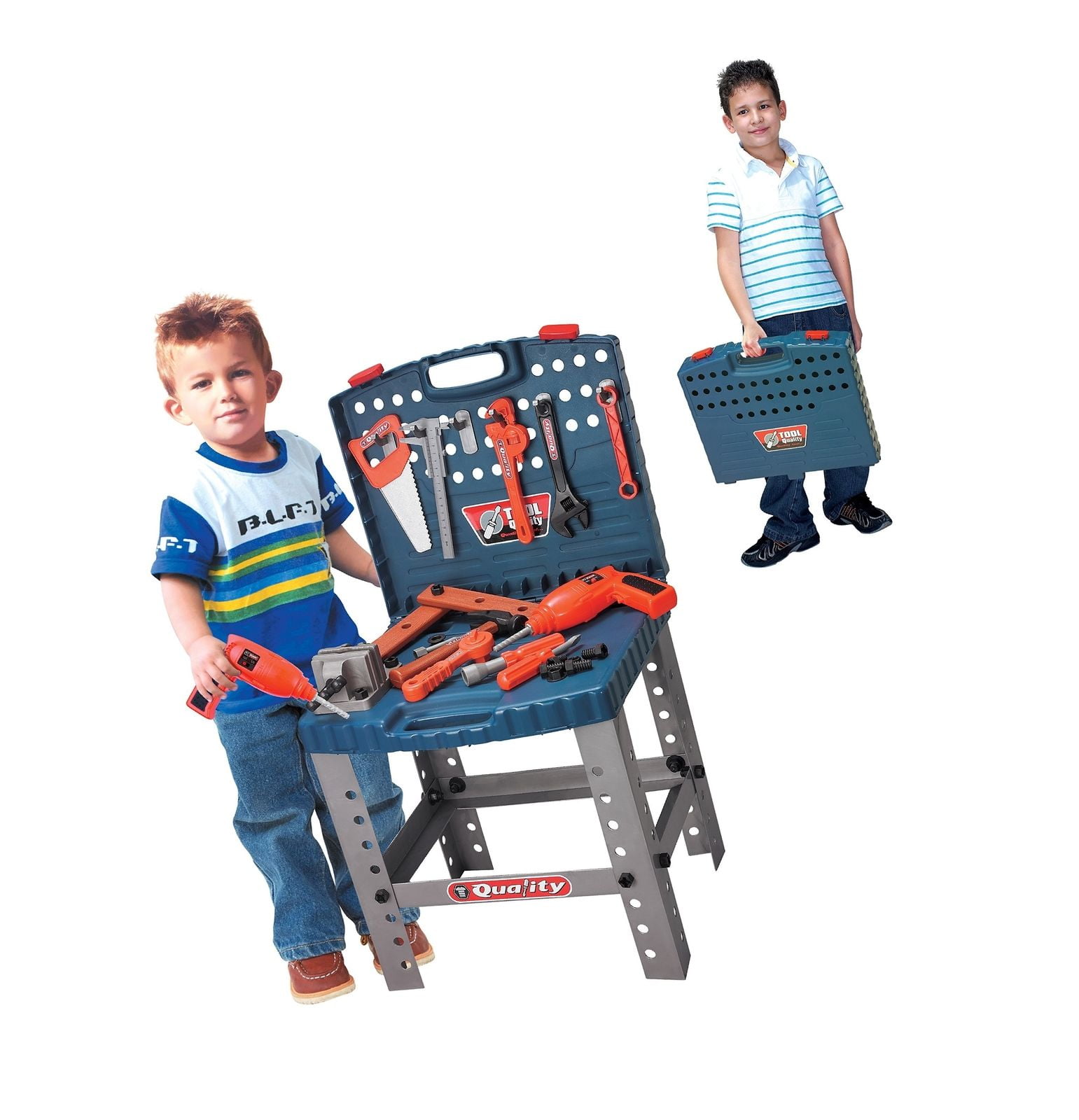 New Toy Tool Workbench for Kids Pretend Play - Construction Workshop ...