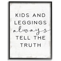 Stupell Industries Tell The Truth Funny Family Word Design Framed Wall ...