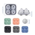 3D Ice Cube Tray, Prism Crystal Ball Ice Mold, Large Sphere Silicone ...