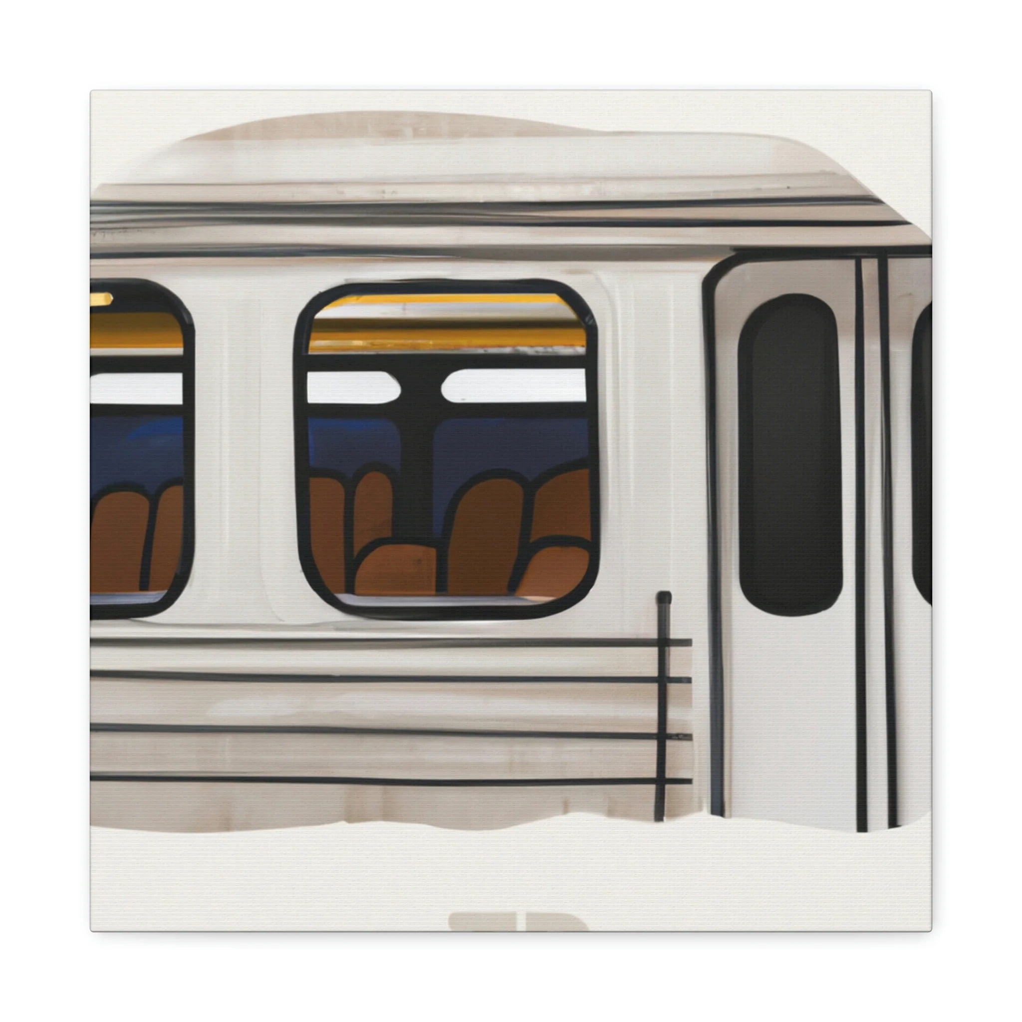 Subway Train Triumphant - Canvas - Walmart.com