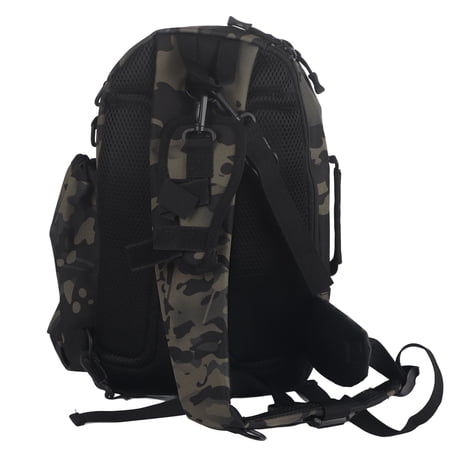 Cross Body Sling Bag Fishing Tackle Storage Bag With Rod Holder ...