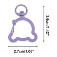 Unique Bargains 4 Pcs Cartoon Bears Spring Keyring Purple Zinc Alloy ...