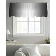 Black Ombre Valance Curtains for Kitchen/Living Room/Bathroom/Bedroom ...