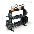 CAP 3-Tier Storage Rack for Kettlebells, Dumbbells & Olympic Weight ...