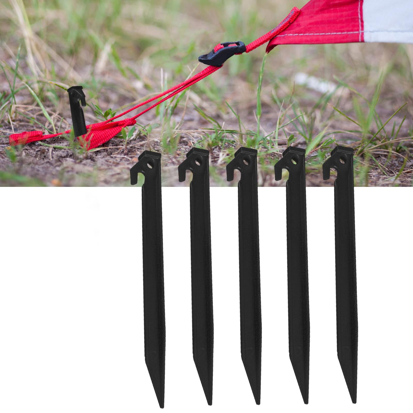 5 Pieces Tent Stakes Garden Stakes Tent Nails Durable Tent Pegs Awning ...