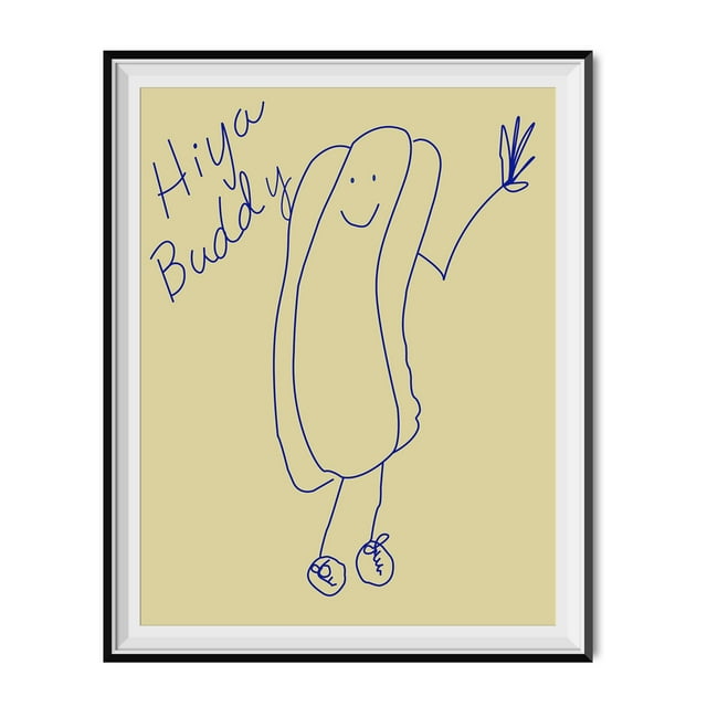 Hiya Buddy Note Poster Pam Beesly Michael Scott The Office Dunder ...