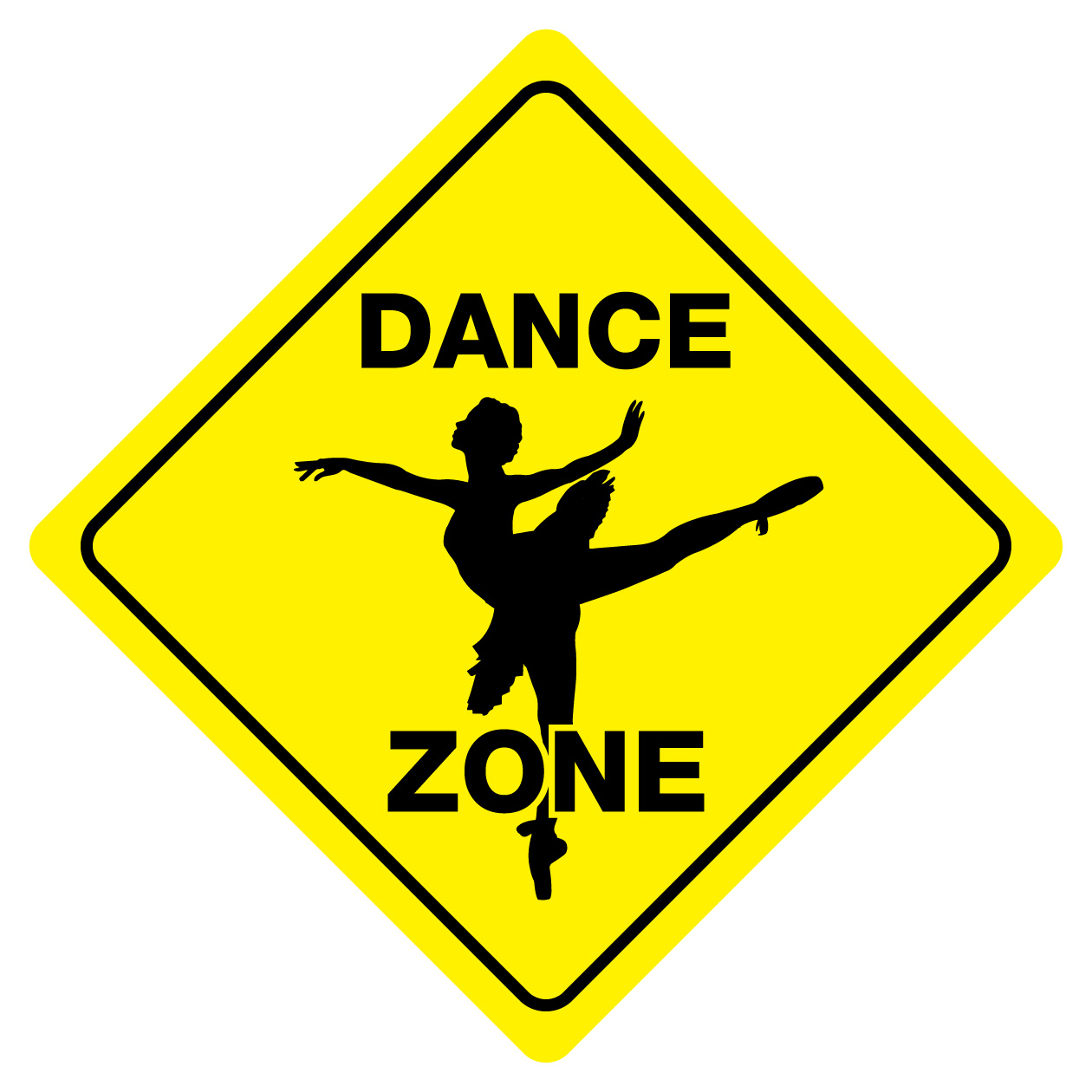 DANCER ZONE Funny Novelty Crossing Sign - Walmart.com