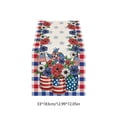 American Flag Table Runner - Patriotic 4th of July Table Decor with ...