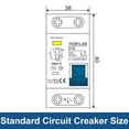 MCB RCCB RCD Type A/AC RCBO DPNL Residual Current Circuit Breaker ...