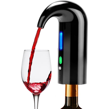(Black)Electric Wine Aerator, One-Touch Portable Wine Decanter and Wine ...